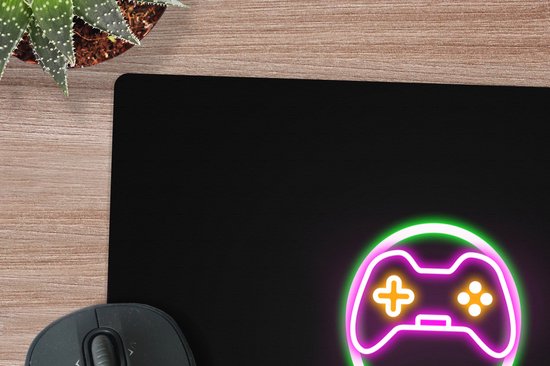 Muismat XXL - Bureau onderlegger - Bureau mat - Gaming - Quotes - Neon ...