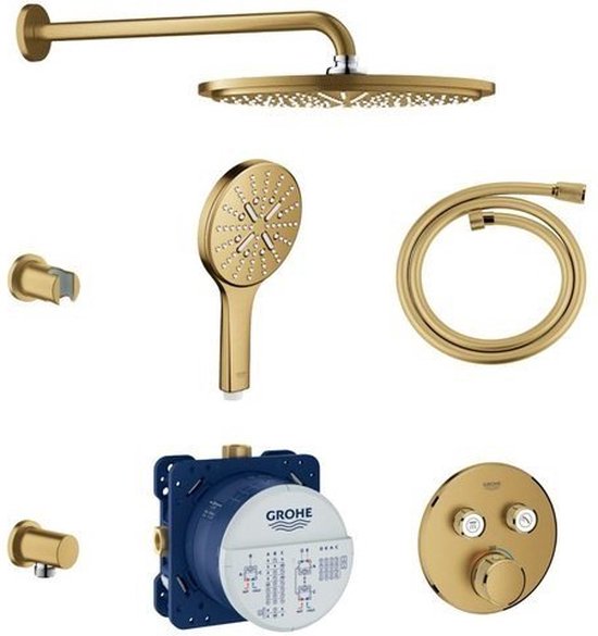 Grohe Grohtherm SmartControl set de douche à effet de pluie thermostatique encastrable... | bol.com