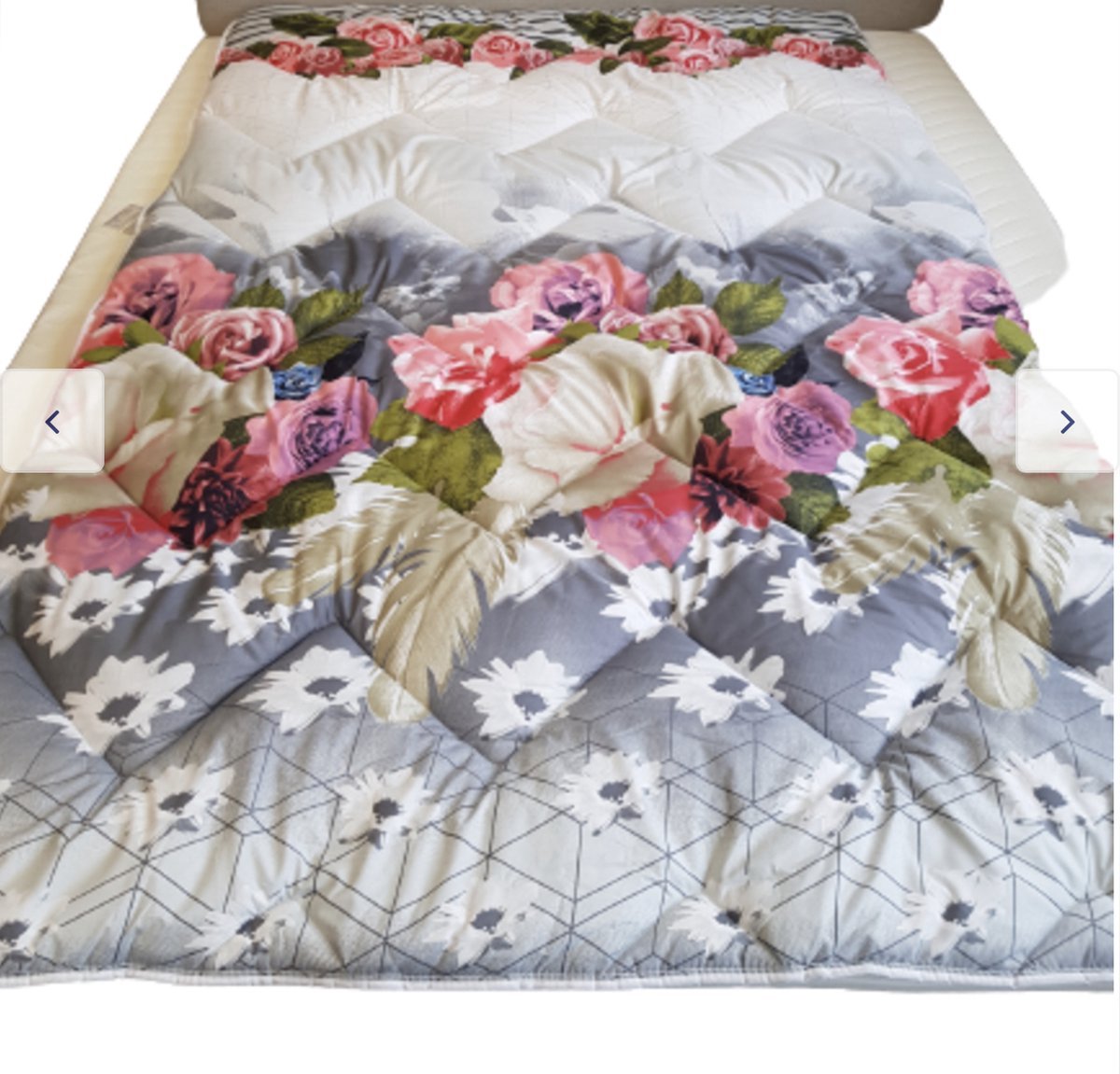 Bedrukt Dekbed Roses 140 x 200 cm - Hoesloos/Wasbaar/Zonder Overtrek | bol.com