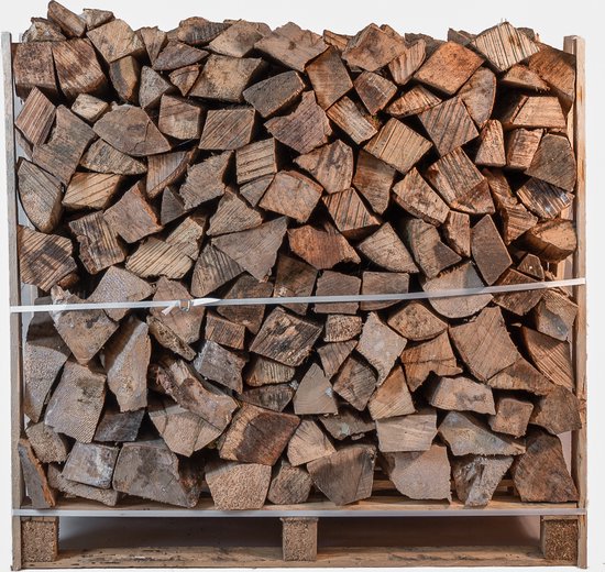 Brandhout - kubiek - beuk en es - buchen - gestapeld op pallet | bol.com