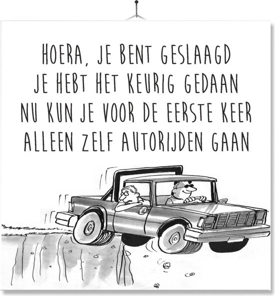 Tegel Met Opdruk | Kado | Cadeau | Hoera je bent geslaagd | bol