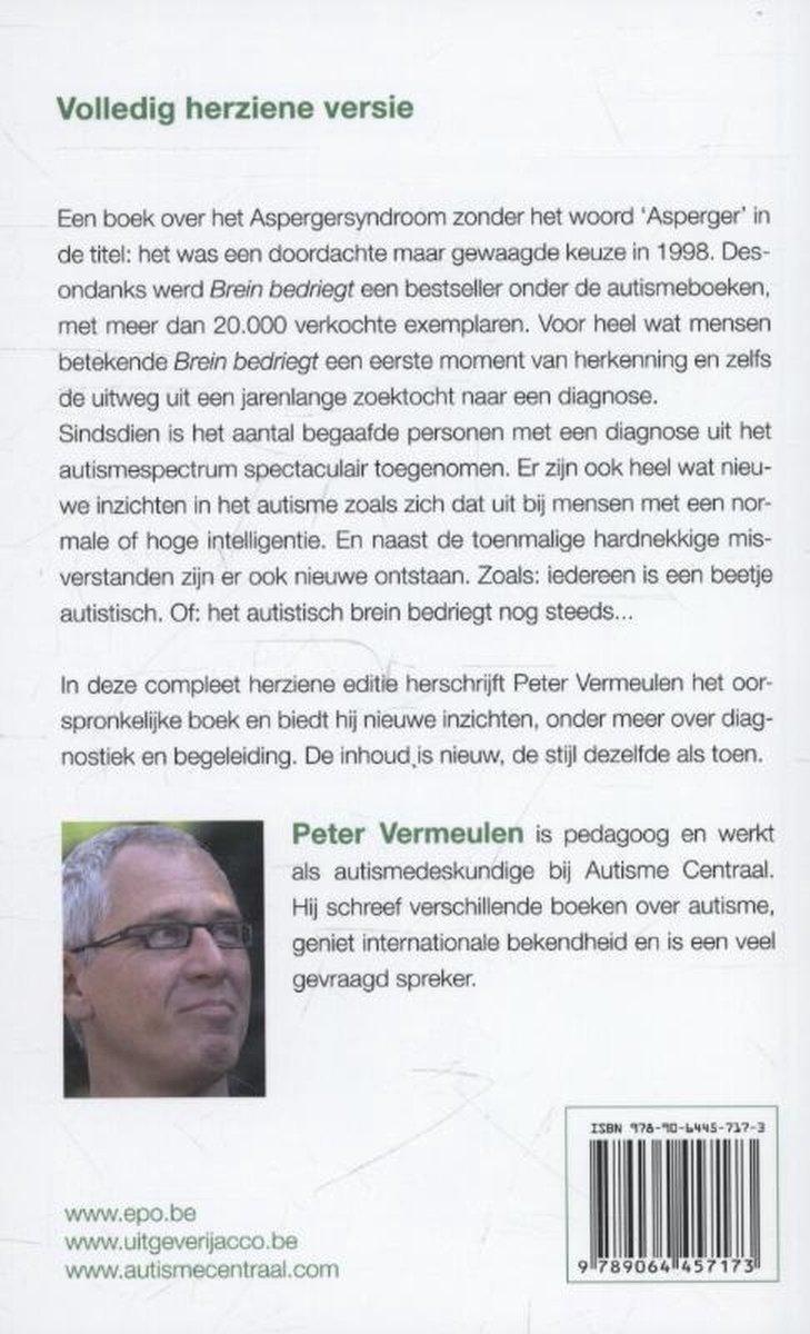 Brein bedriegt | 9789064457173 | Peter Vermeulen | Boeken | bol