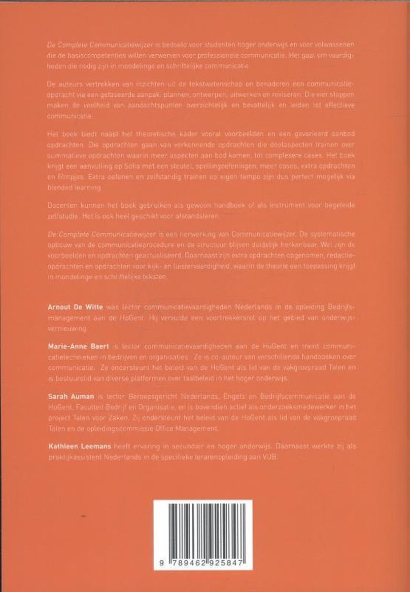 De complete communicatiewijzer | 9789462925847 | Sarah Auman | Boeken ...