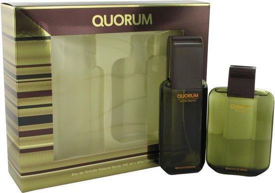 QUORUM by Antonio Puig - Gift Set - 100 ml Eau De Toilette Spray + 100 ...