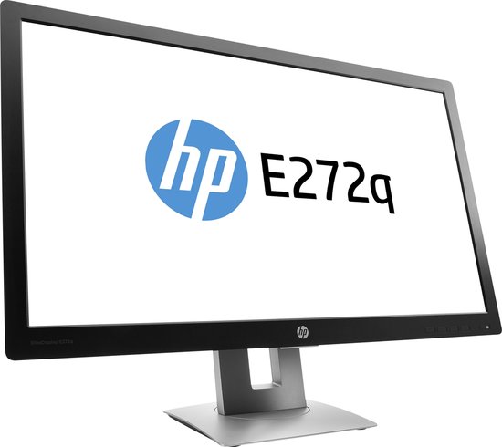 HP EliteDisplay E272q 27" 4K Ultra HD IPS Matt Zwart, Zilver | bol.com
