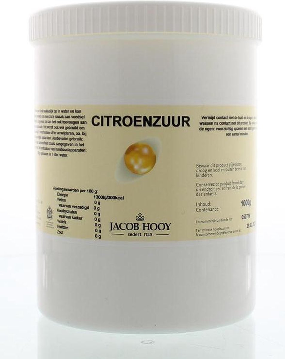 Jacob Hooy Citroenzuur Meelkristal 1 kg | bol
