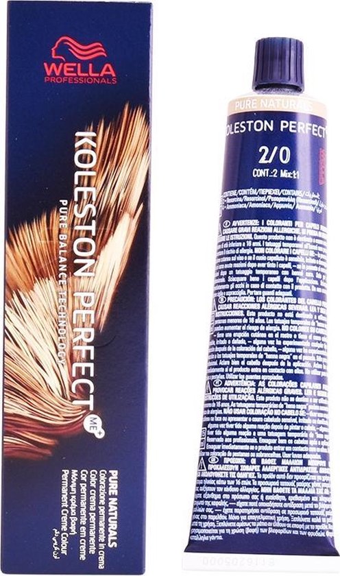 Wella Professionals Koleston Perfect Me+ - Haarverf - 2/0 Pure Naturals - 60ml | bol