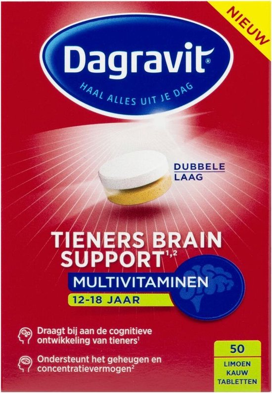 Dagravit Tieners Brain Support - Vitaminen en Mineralen - 50 ...