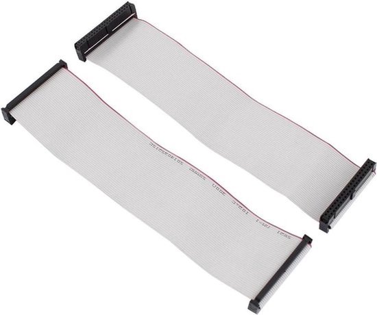 IDE flat ribbon kabel 40-pins female to female 20cm - 2 stuks | bol