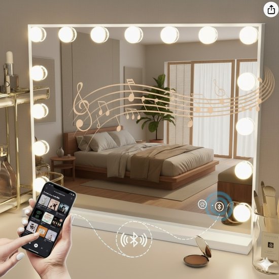 Stern Spiegel Bluetooth 58cm Met Led Verlichting 3900