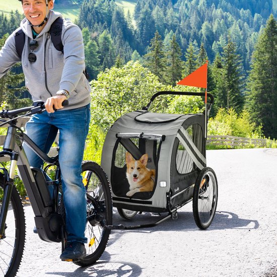 Fietsaanhanger Hond – Hondenfietskar – Hondenkar – Fietskar Huisdier ...