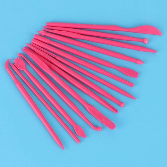 14-Piece Polymer Clay Modelling Tools Set - DIY Plastic Clay Sculpting ...