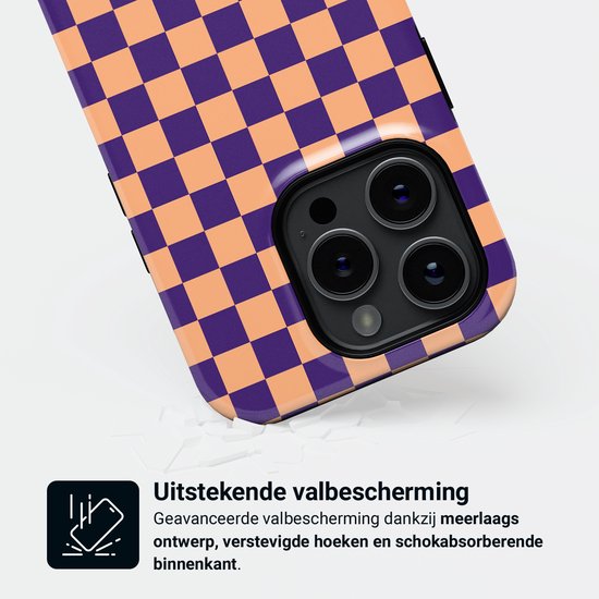 Mobiq - Tiny Squares Backcover met Magsafe geschikt voor iPhone 14 Pro ...