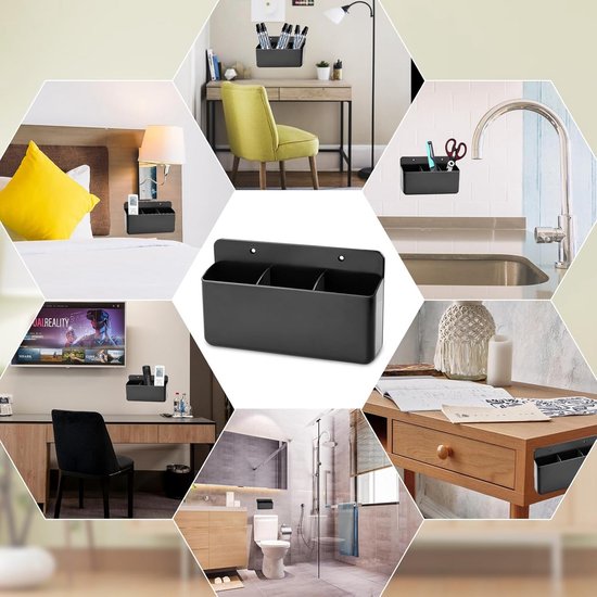 Universele Afstandsbediening Houder Zwart - Wandmontage Zelfklevend ...