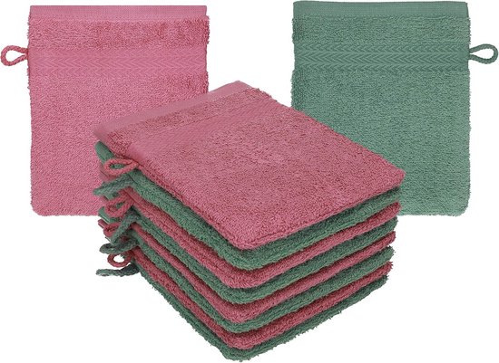 10 Delige Was- en Poetsdoeken Set - 100% Katoen - 16x21 cm ...