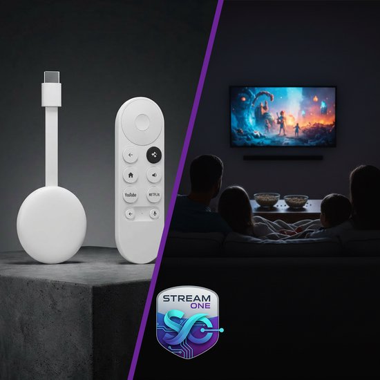 Stream One® 4K TV Dongle – Boîtier Android TV – Streaming sans fil ...