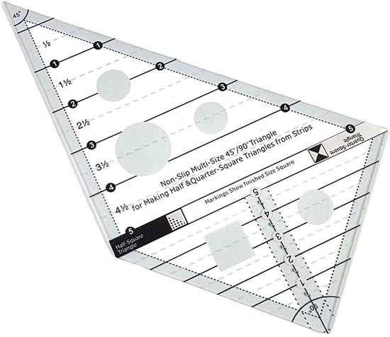 Transparante Rechte Hoek Quilting Liniaal - 45/90 Graden Acryl Naai- en ...