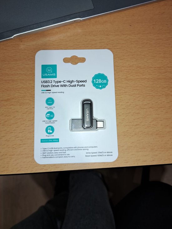 USB3.2 Type-C High-Speed Flash Drive With Dual ports 128GB | bol