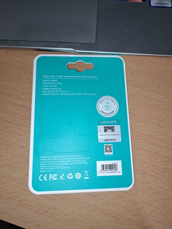 USB3.2 Type-C High-Speed Flash Drive With Dual ports 128GB | bol