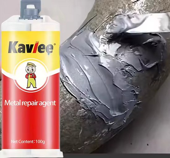 TLVX 2 stuks Super Sterke Metaal Reparatie Lijm 2-Componenten 100gr ...