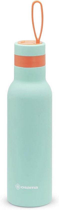 Antibacteriële RVS Waterfles 500ml - Groene Isolatie | bol