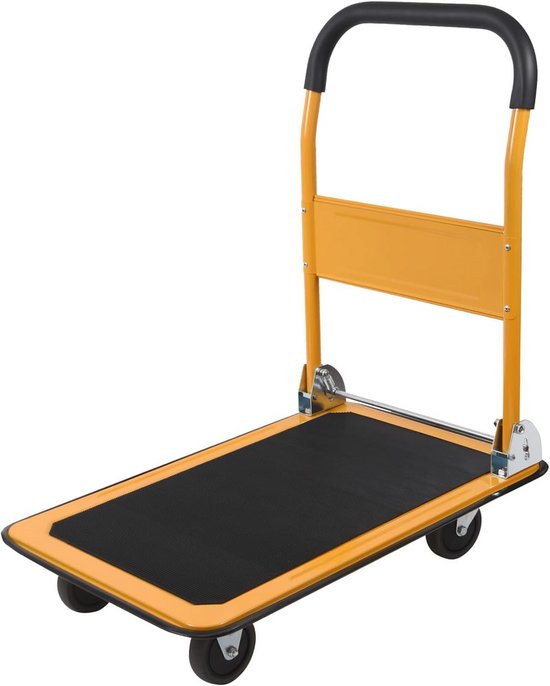 Opvouwbare Platformwagen met 350LB Draagkracht, 4 Wielen | bol