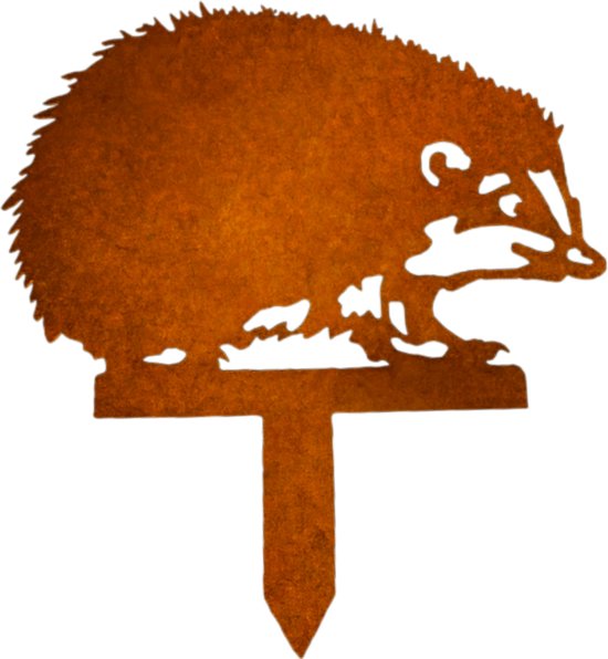 Capra Design |Egel op steker | Roestkleurig | Cortenstaal ...