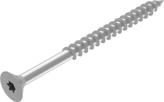 Houtschroef 6 x 80 mm - Roestvrij Staal (RVS) - 75 Stuks - Ideaal voor ...