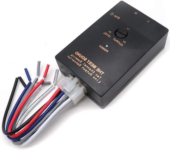 Eamber - Auto RCA Audio Line-Out Converter met instelbaar ...