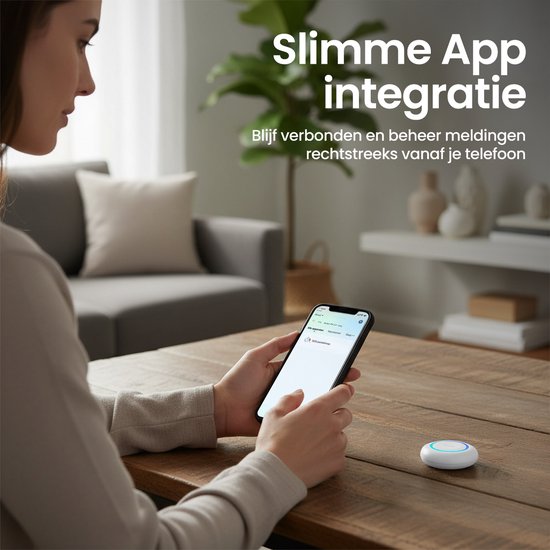 Gologi Persoonlijke alarmknop - Voor ouderen - Melding via app - Werkt ...