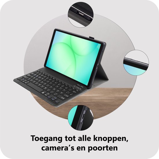 Cazy Tablet Hoes met Toetsenbord geschikt voor Samsung Galaxy Tab A11 ...