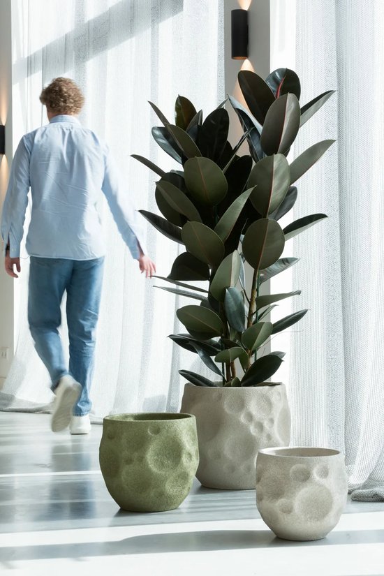 Noor pot sand olive ø38h36cm | bol