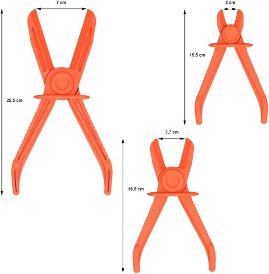3-Delige Slangklemmen Tang Set - Afklemtang voor Auto Slangen - Diverse ...