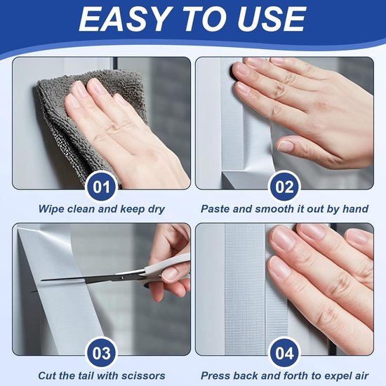 Ronte - Waterdichte afdichtingstape voor campers 5 cm x 7,5 m - Wit ...