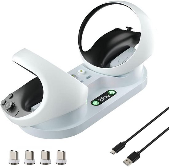 Station de recharge pour manette PS5 VR2 avec indicateur LED et 4 ...