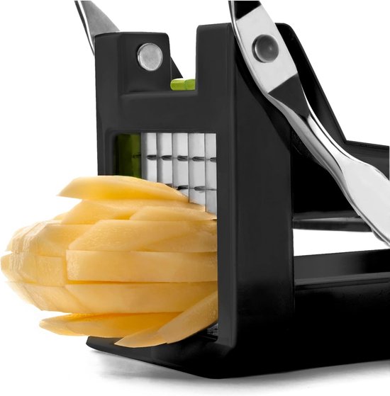 Aardappelsnijder met houten handvat, 25 x 9 x 11 cm | bol