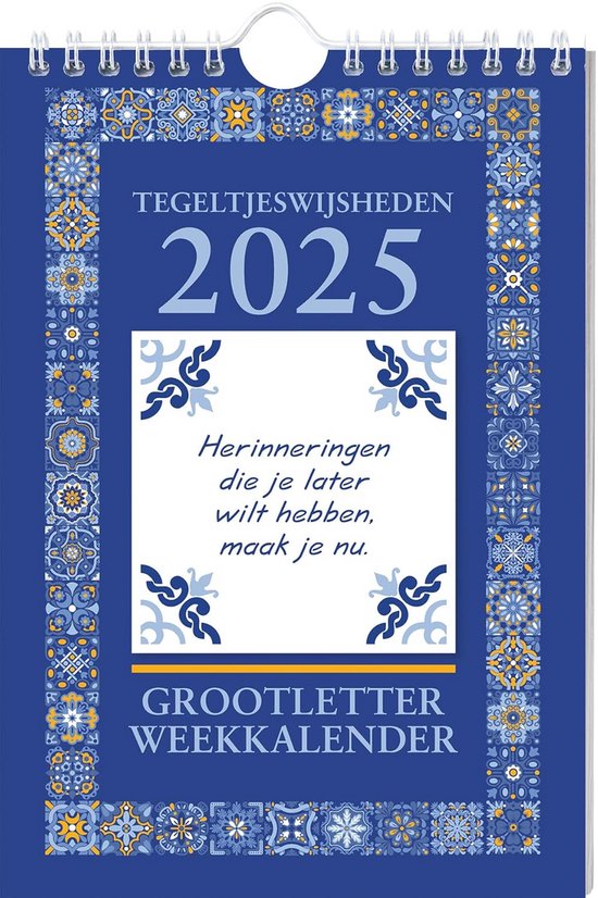 Weekkalender 2025 - Overzichtelijk Agenda Boek voor Werk en Privé ...