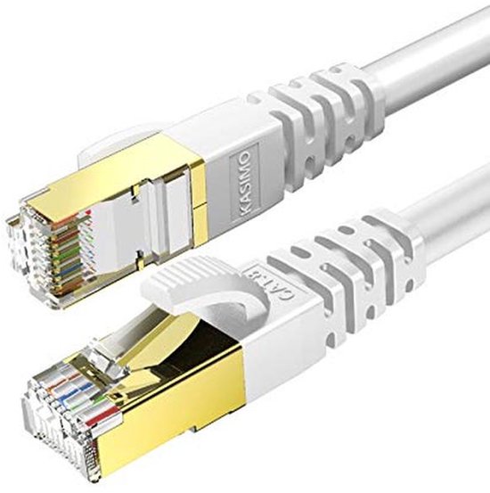 LAN-kabel Cat 8 - 10 m Ethernetkabel 40 Gbps / 2000 MHz voor Supersnel ...