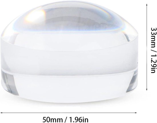 Vergrootglas met 8x vergroting - Optische lens - Hoogwaardige loep voor ...