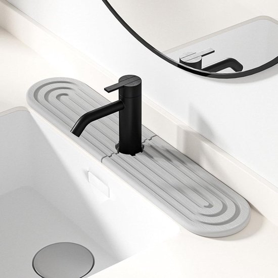 Afdruipmat voor gootsteen en wastafel, waterkraan spatbescherming, 40 x ...