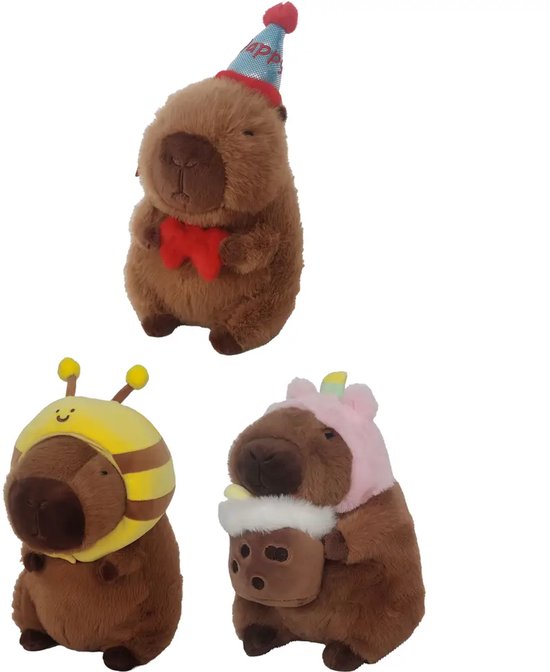AM Plüsch Capybara 20cm, 3-fach sortiert. | Games | bol