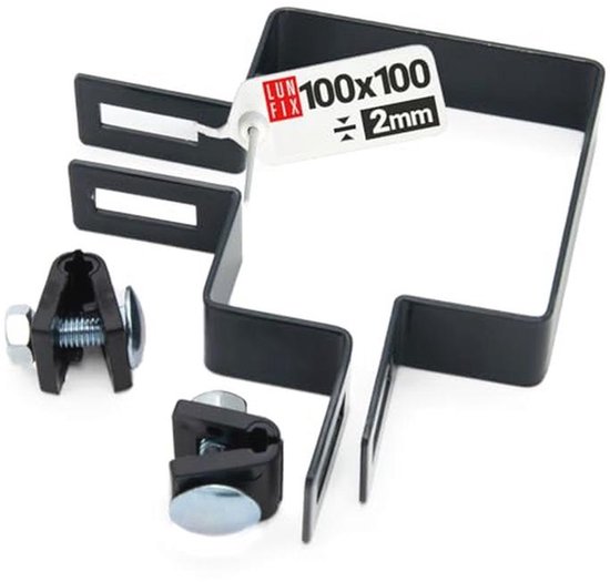 Hoekklem 90 graden voor 100 x 100 mm palen - Steunklem voor Hekwerken | bol