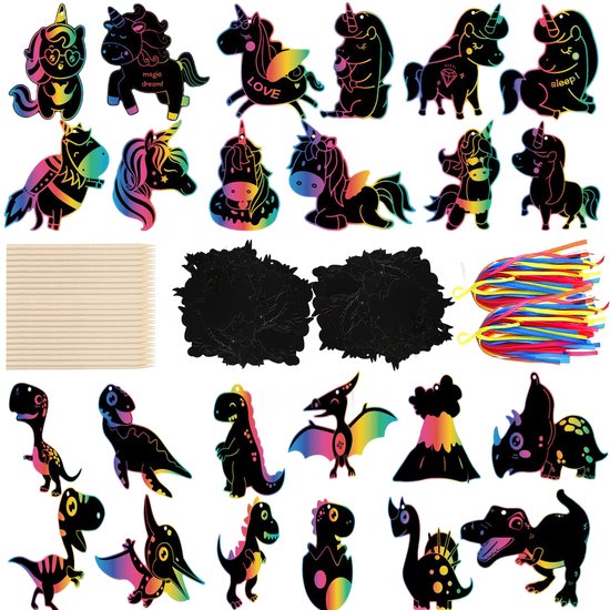 IMPERATORIS® Scretch Art - Kinderen en Volwassenen - Magic Kras ...