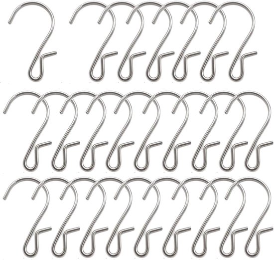 Ophanghaken - s vormige haken - 25 stuks - metalen haken - S Vormige ...