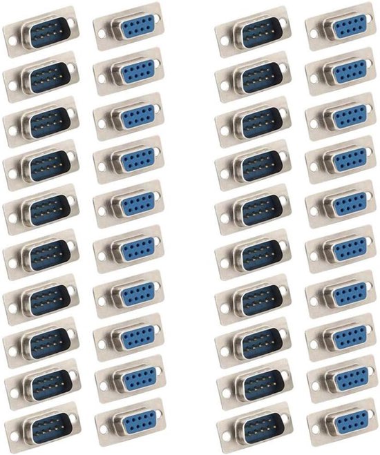 Allecta - RS232 DB9 Core Mannelijke + Vrouwelijke Blauwe Monitor ...