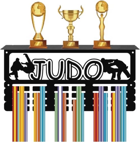 Medaillehouder voor Judo - Trofee Plank met Haken voor Meer dan 70 ...