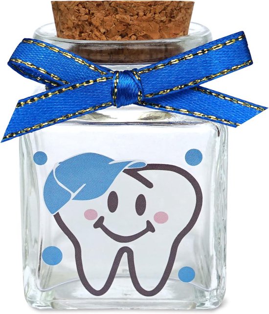 Tandendoosje voor baby tandenfee glazen houder eerste tanden ...