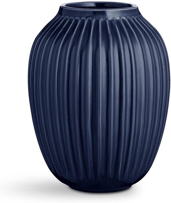 Hammershøi Vase Indigo 25,5 cm - Scandinavisch Design Porselein Vaas ...