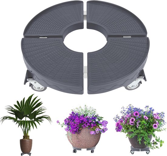 Verstelbare Plantenroller met Wielen - Ø 39-52 cm - Mobiele ...