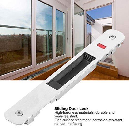 Rolsysteem Deurslot 27,7 x 1 cm RVS Eenvoudig Slot voor Glazen ...